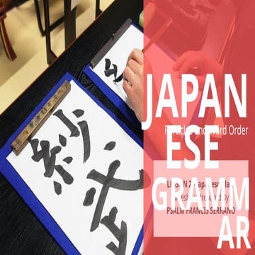 [INTRO TO JAPANESE] LESSON ABOUT WORD ORDER AND PARTICLES IN JAPANESE ...