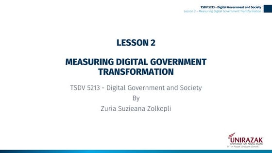 Digital Transformation and Governance - SSS2024 | PPT