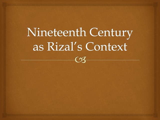 Rizal and his time | PPT