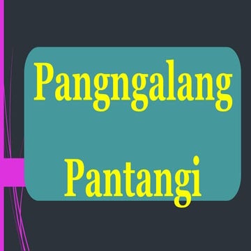 Pangngalang Pantangi 3 | PPTX