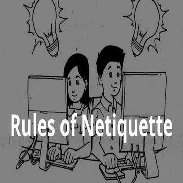 Lesson 2 - Rules of Netiquette (Information and Communication ...