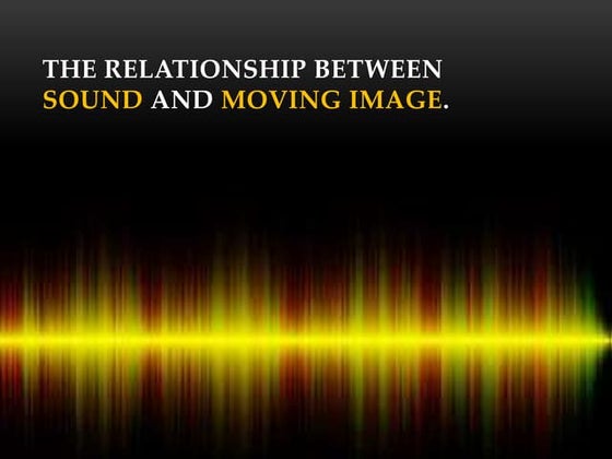 Introduction to Media Studies: Sound | PPTX | Soundtracks, TV and Showtunes | Music