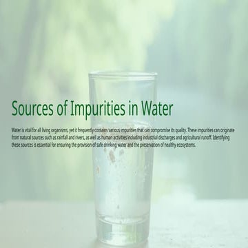 Lesson 2-Sources of Impurities in Water.pptx