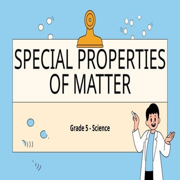 Changes that materials undergo GRADE 5 | PDF