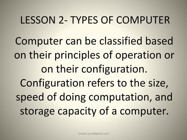 Presentation on computer | PPT