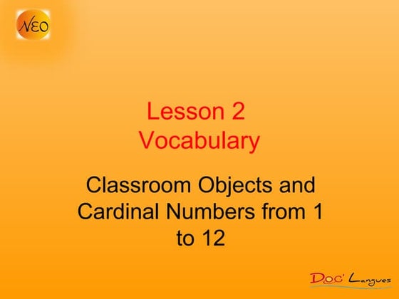 Classroom objects | PPT