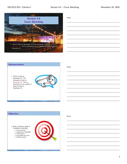 Lesson 21 Curve Sketching Section 021 Handout Pdf