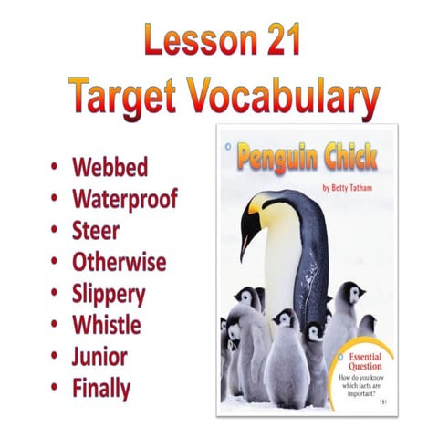 Lesson 21 Penguin Chick | PPT