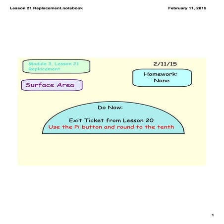 Lesson 21 replacement | PDF