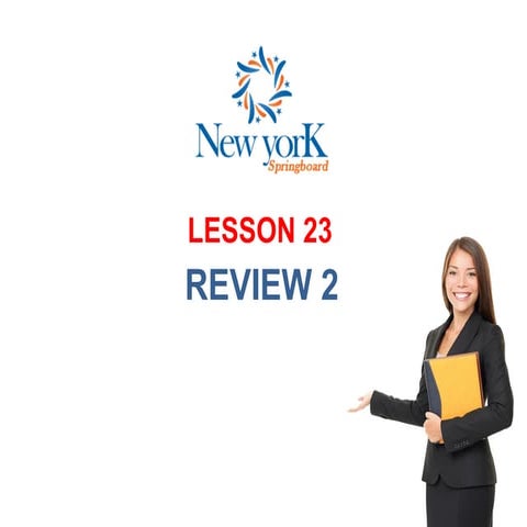 Lesson 23 review 2 | PDF