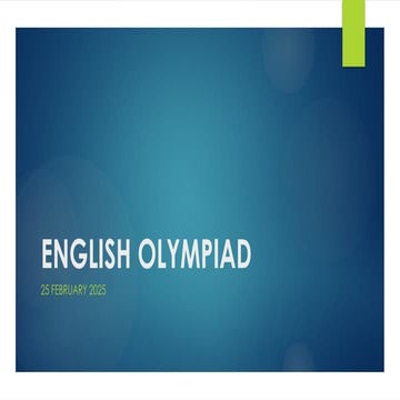 English Olympiad - Theme of Land in Writing | PPTX