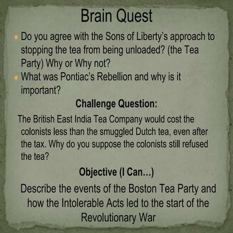 Boston Tea Party | PPTX