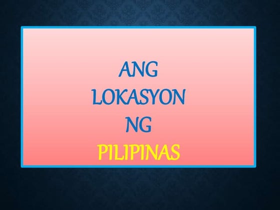 Mga Pananda Sa Mapa | PPTX