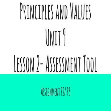 Lesson 2 assessment tools | PPTX