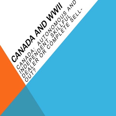 Lesson 2 Canada and WWII | PPTX