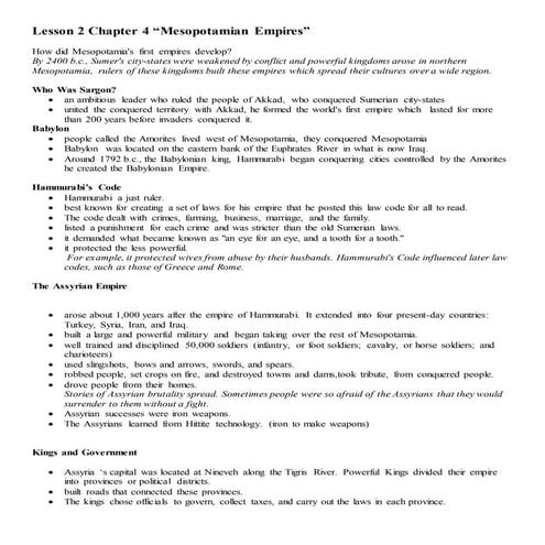 Lesson 2 chapter 4 notes | DOCX | Religion & Spirituality