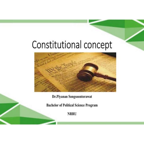 Lesson 2 constitutional concept | PPT
