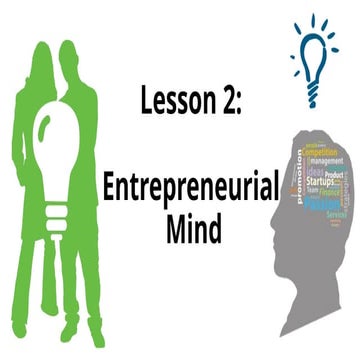 Lesson 2 Entrepreneurial mind | PPTX