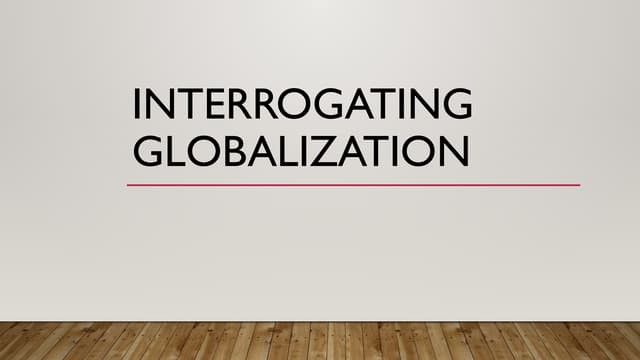 Structure_of_Globalization.pptx | Asia Travel | Travel Locations