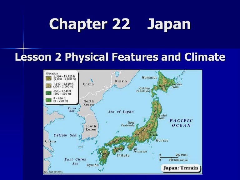 Lesson 2 Japan Physical Features And Climate