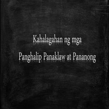 Panghalip | PPTX