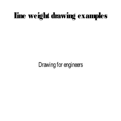 Lesson 2 Line Weight Drawing Examples | ODP