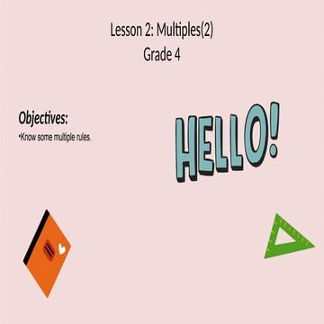 Lesson 2 math g4.pptx grade 4 pmultiple rules powerpoint | PPTX