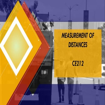 Lesson 2 Measurement of Distances (Elementary Surveying) | PPTX