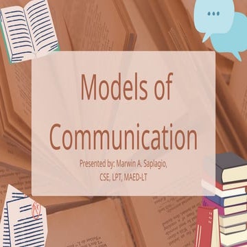 Models of communication | PPT