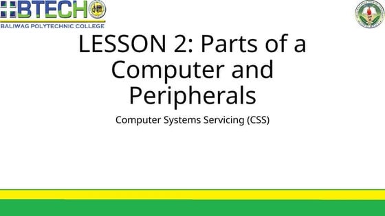 Parts of the system unit | PPTX