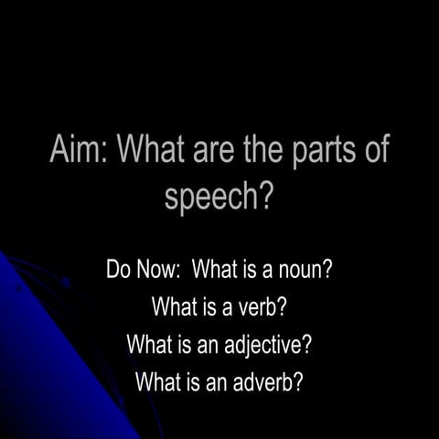 Lesson2 partsofspeech | PPT