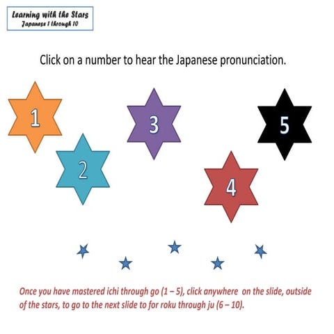 Counting in Japanese 1 - 10 | PPS