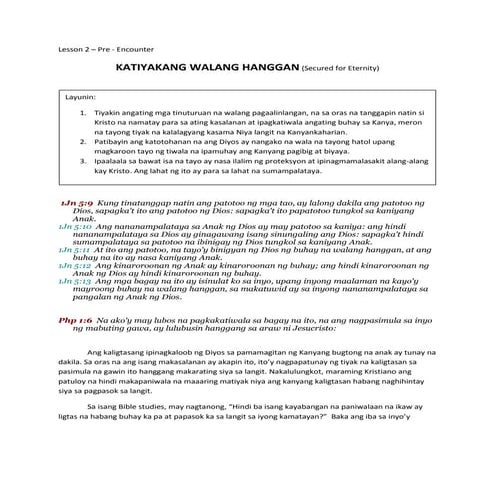 Lesson 2 pre encounter | DOCX