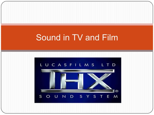 Film Studie - Sound | PPTX