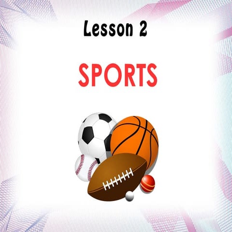 Lesson 2: Sports | ODP