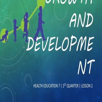 Health Education 7 1st Quarter Lesson 2 stages of growth and ...