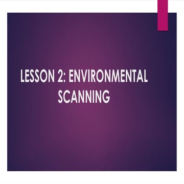 LESSON 2 STRATegic management environmental scanning.pptx