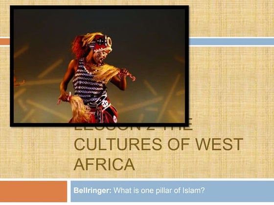 Lesson 1 The Culture of North Africa | PPTX