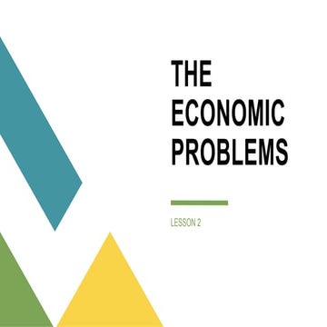 The Economic Problem and Economic Factors | PPTX