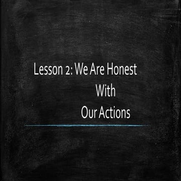 Values Assembly - Honesty | PPTX