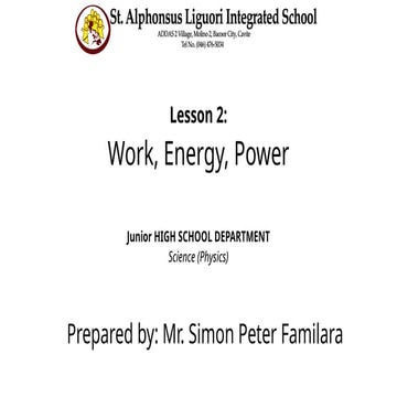 WORK POWER AND ENERGY | PPTX