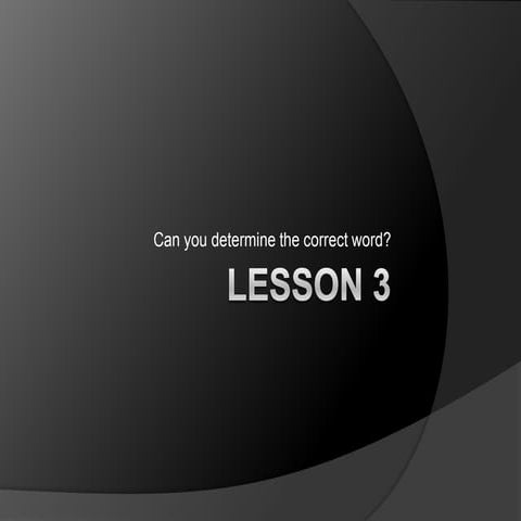 Lesson 3 | PPTX