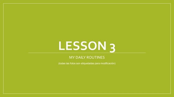 daily_routine.ppt wake up sit down brush | PPT