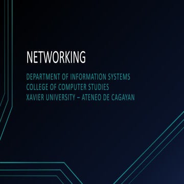 Lesson 3 Networking Pptx Computer Networking Computing
