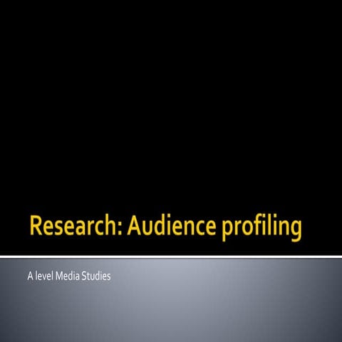 Audience profile | PPTX