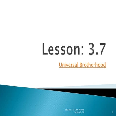 Lesson 3.7 (ten social) | PPTX | Spirituality | Religion & Spirituality