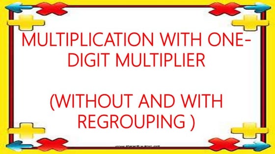 Multiplying 3 by 2 digit Without Regrouping | PPT