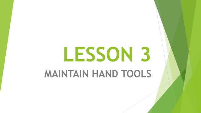 MAINTAIN HAND TOOLS.pptx