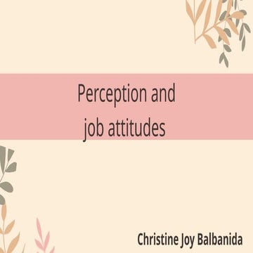 Lesson 3.1 Perception and Job Attitudes.pptx