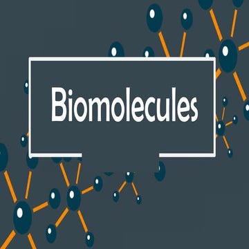 LESSON 3.3. BIOLOGICAL MOLECULES - BIOMOLECULES | PPTX